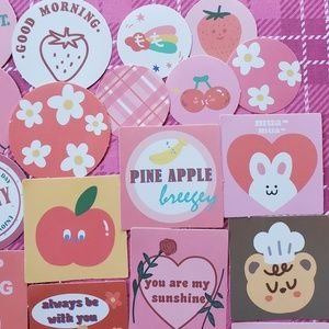 Oh My Lady | Office | 4 Red Cute Stickers | Poshmark